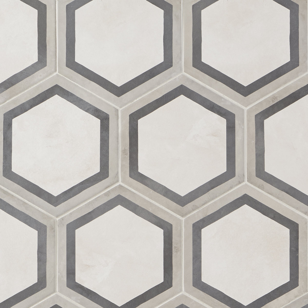 Bond Tile Dash Deco 8.5 in. x 9.84 in. Matte Hexagon Porcelain Floor and Wall Tile (12.66 Sq. Ft ...